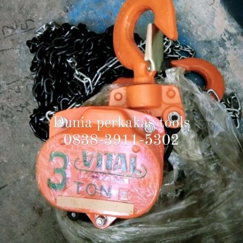 Promo Chain Block/Takel Manual/Alat Angkut Manual 3 ton X 5 meter VITAL ...