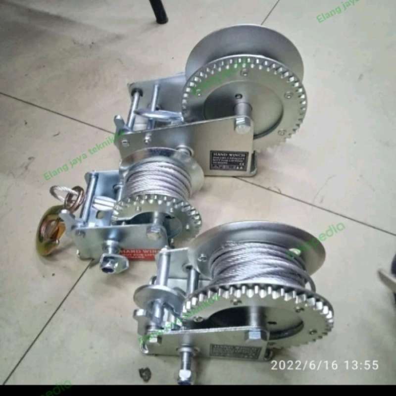 Promo Hand Winch Katrol Manual Kerekan Tangan 600lbs Diskon 23% Di ...