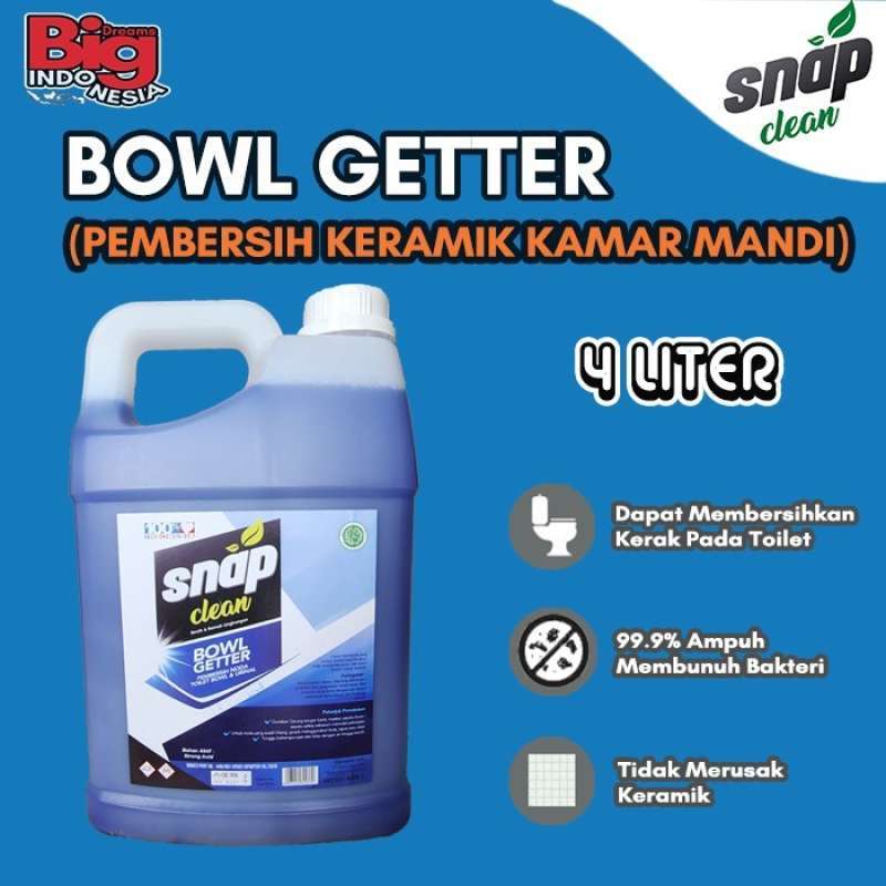 Promo Bowl Getter / Pembersih Noda Toilet Bowl | Snap Clean 4 Liter ...