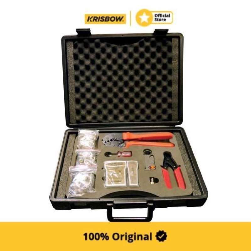 Promo Krisbow Set Tool Kit Pemasangan Cctv 37 Pcs Diskon 15% Di Seller ...