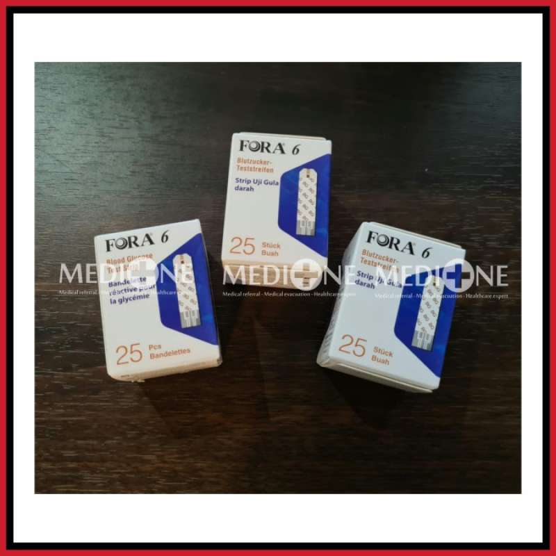 Promo Fora Plus 6In1 Strip Uji Gula Darah Glukosa - Isi 25 Strip ...