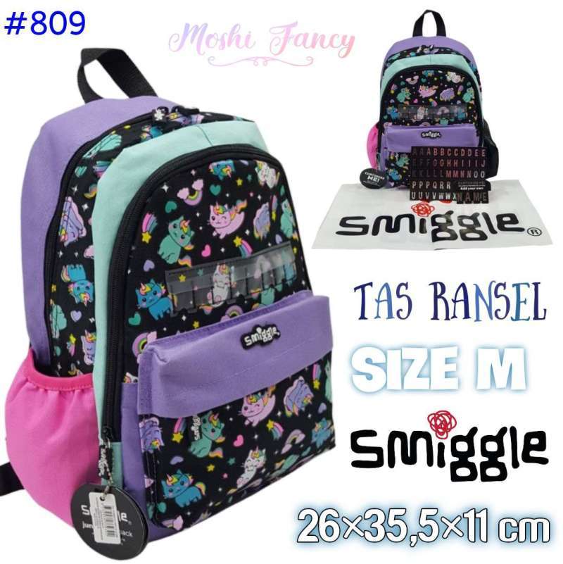 Jual Tas Smiggle Unicorn Cat Black / Smiggle Junior Animalia / Tas ...
