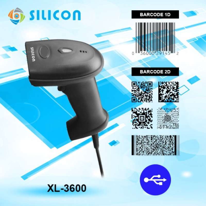 Jual SILICON XL-3600 BARCODE SCANNER (2D WIRED) di Seller Cetakanmu ...