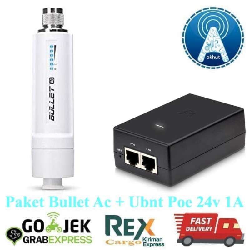 Promo Paket Bullet Dual Band AC- B-DB-AC + Poe Adaptor 24v 1A Diskon 23 ...