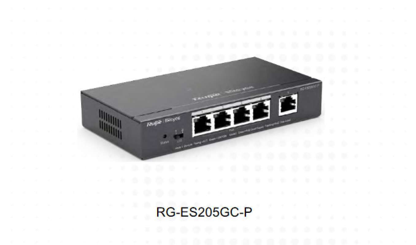 Promo Ruijie Reyee Rg Es205gc P 5 Port Gigabit Poe Cloud Managed
