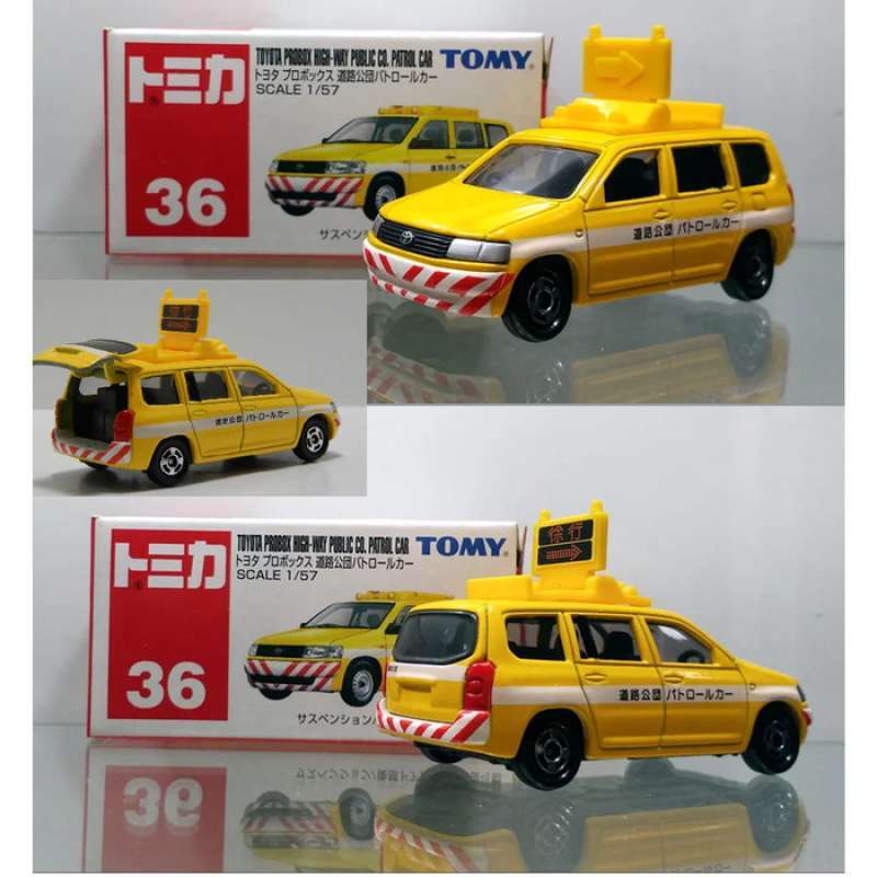 Promo Tomica no 36 Toyota Probox High Way Public Co. Patrol Car TOMY ...