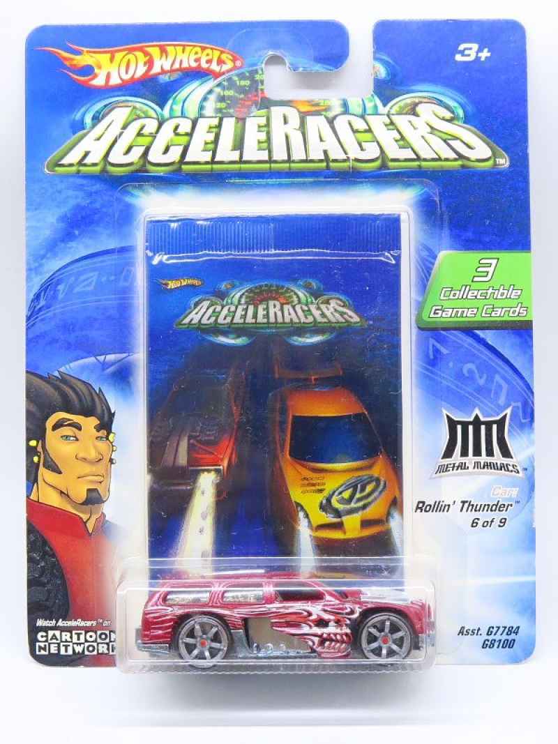 Promo Hot Wheels Rollin' Thunder - AcceleRacers - Merah ban CM6 Diskon ...