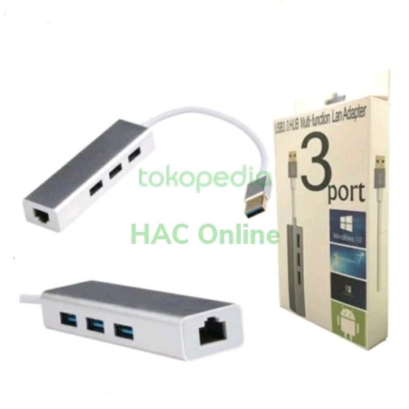 Promo Usb Hub 3.0 Lan Ethernet Port Adapter With Power Port Usb To Lan ...