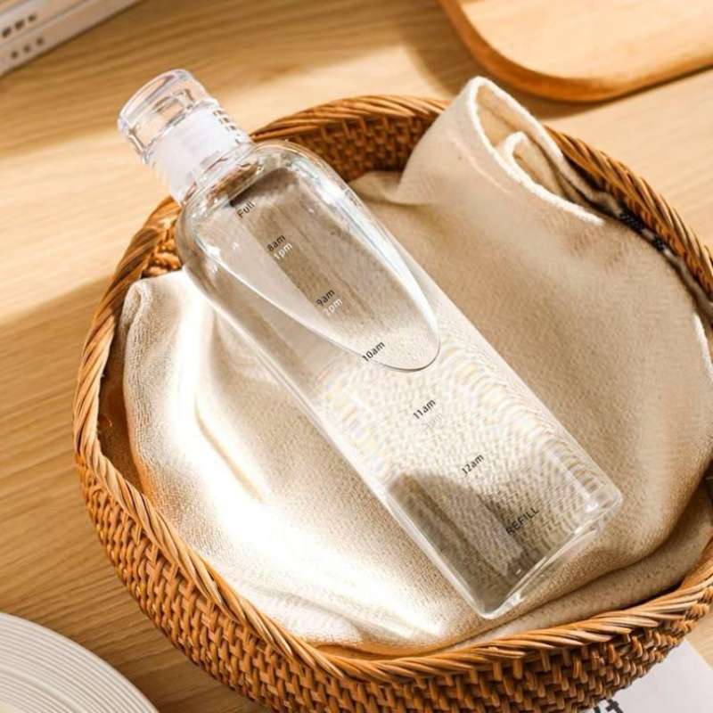 Jual Nomi Botol Plastik Estetik / Transparant Glass Bottle Aesthetic Di ...