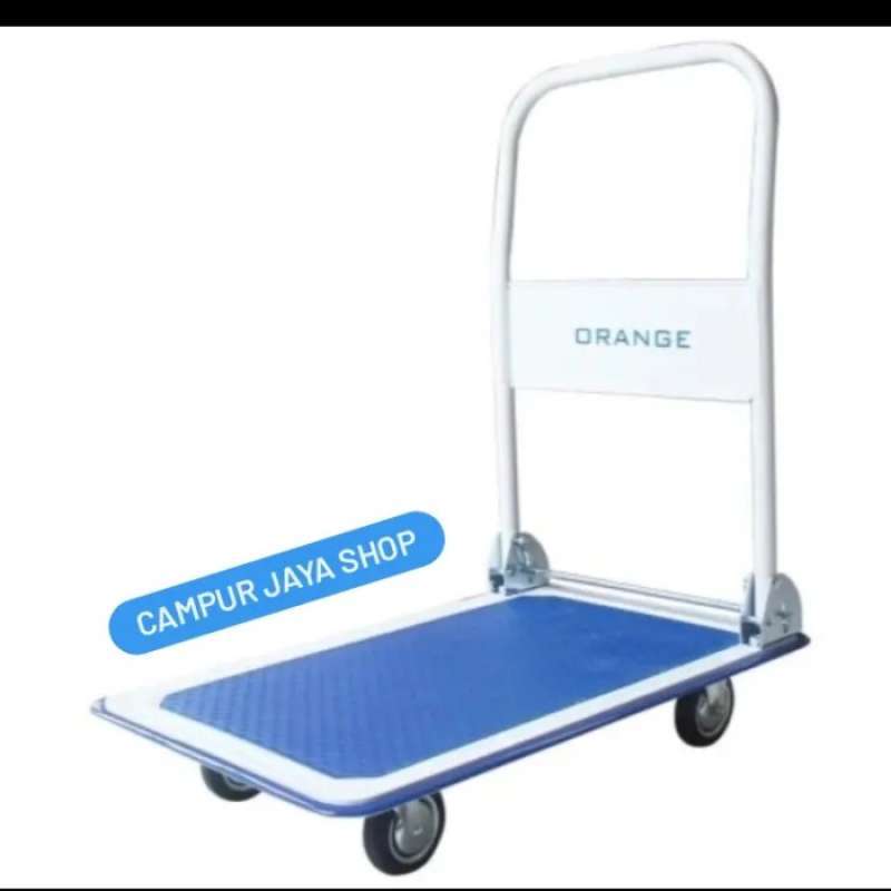 Promo Troli Dorong Lipat Trolley Dorongan Sorong Orange 300 Kg Hand ...