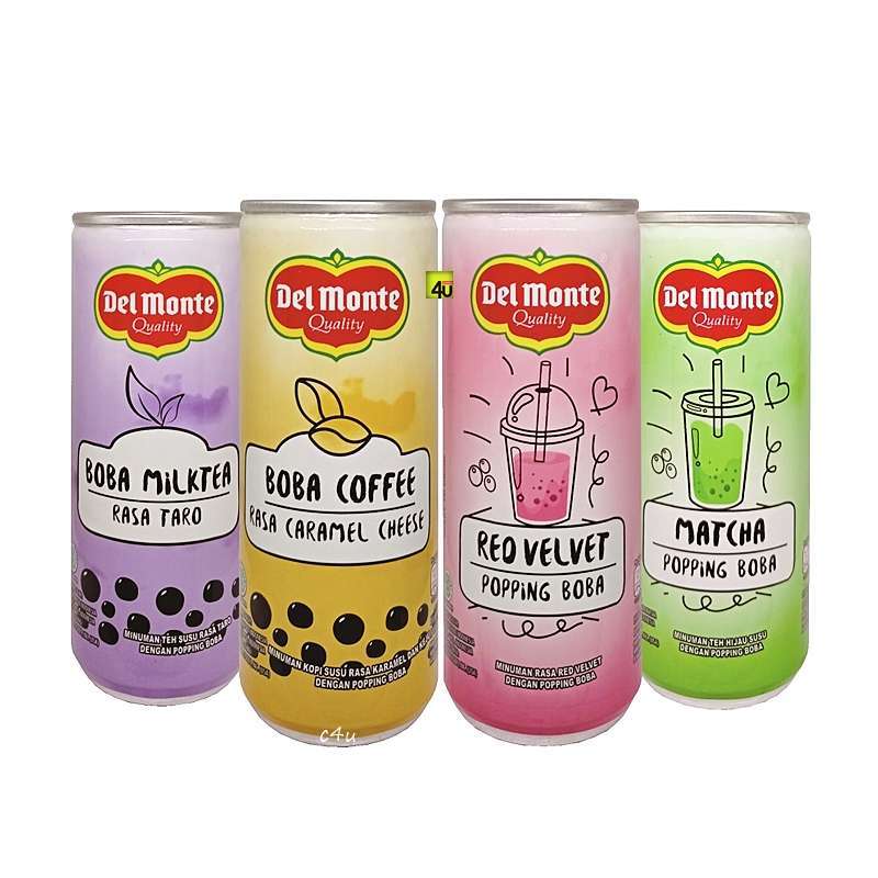 Promo Del Monte - Delicious Boba Drink - 240 Ml - Vanilla Latte Diskon ...