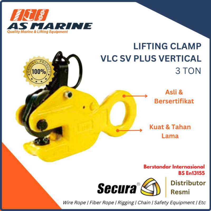 Promo Secura VLC SV Plus Vertical Lifting Clamp 3 Ton Diskon 23% di ...
