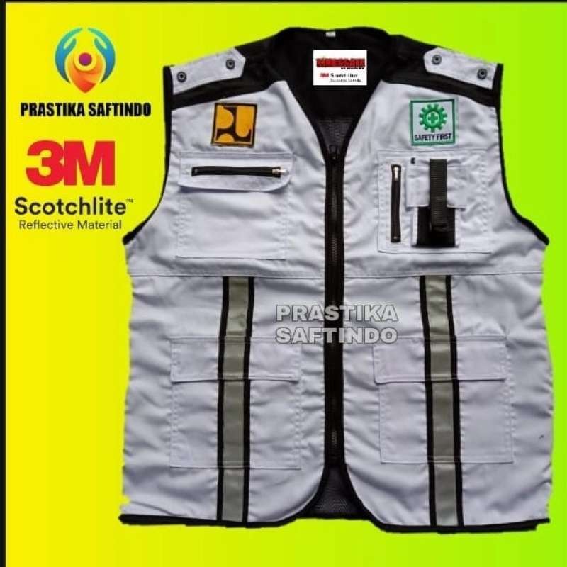 Jual Rompi Safety Pupr Bahan Taslan / Rompi Proyek/rompi Kerja Di ...