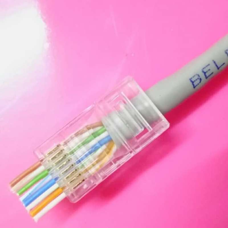 Promo Konektor Rj45 Connector Rj45 Easy Crimp Anti Gagal Cat 5 Diskon ...