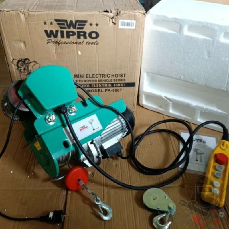 Promo wipro katrol listrik electric hoist plus gear trolley PA 600 ...