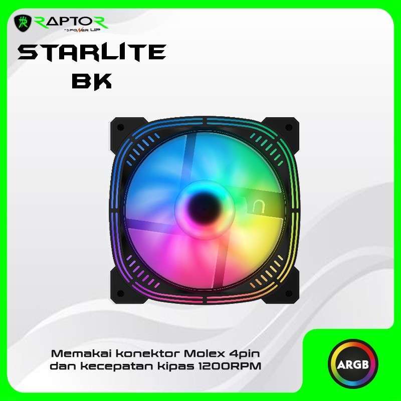 Jual Fan Casing Gaming 12cm Argb Raptor Fan Starlite - Putih Di Seller ...