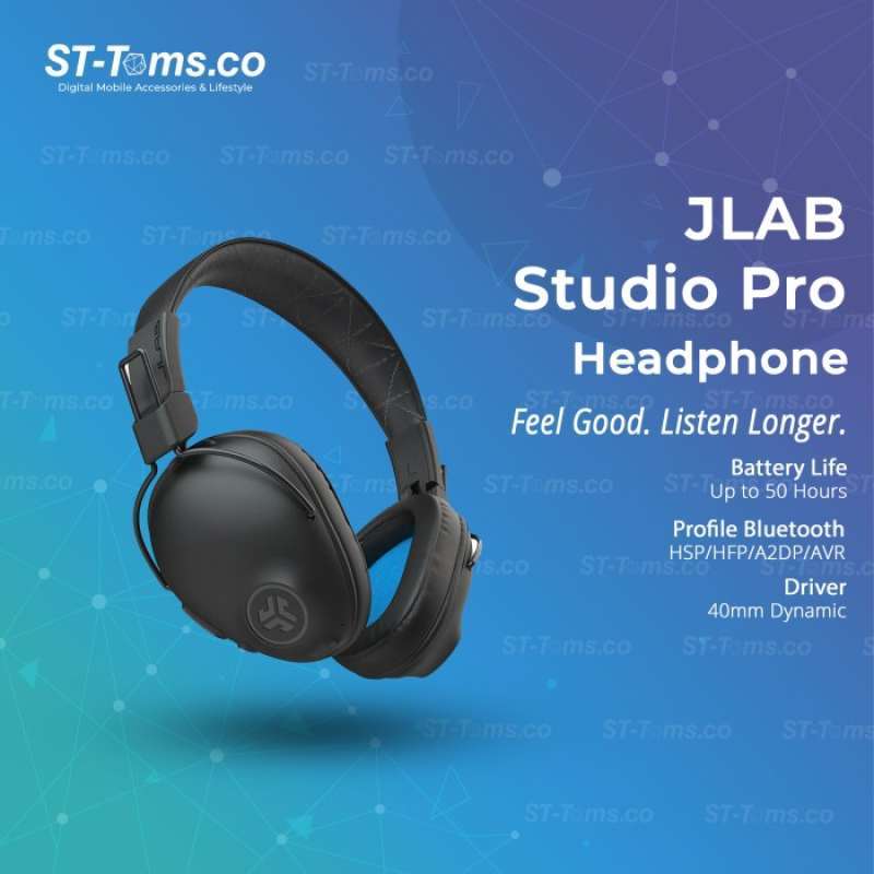Jual Jlab Studio Pro Wireless Over-Ear Headphones Bluetooth 50Hours ...
