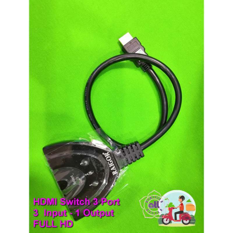 Promo Vos Kabel Hdmi Switch Switcher 3 Port Full Hd Cable Connector ...