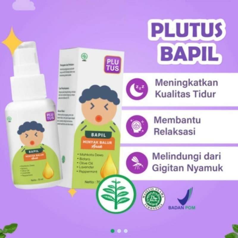Promo Minyak Balur Anak Plutus Bapil Asli Obat Batuk Pilek Demam Khusus ...
