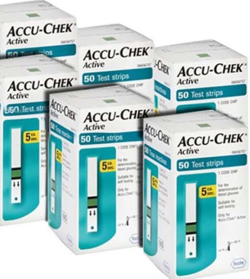 Promo Accu-chek Active Strip Isi 50 Diskon 17% Di Seller Mahanani Store ...