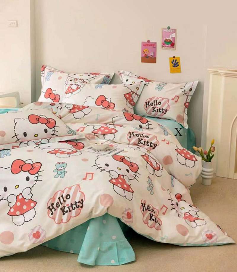 Promo Sprei Set Satin Hello Kitty Cute / Hello Kitty Diamond / Hello ...