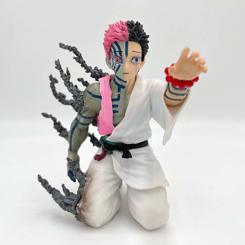 Promo 15cm Demon Slayer Akaza Anime Figure Juuni Kitsuki Akaza Action ...