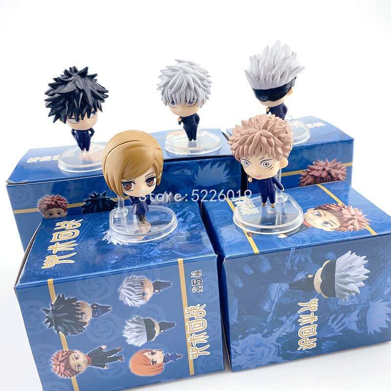 Promo 6pcs/set Jujutsu Kaisen Anime Figure Itadori Yuji Fushiguro ...