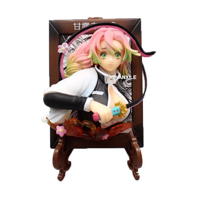 Promo 10cm Demon Slayer Anime Figurue Kanroji Mitsuri Action Figure ...