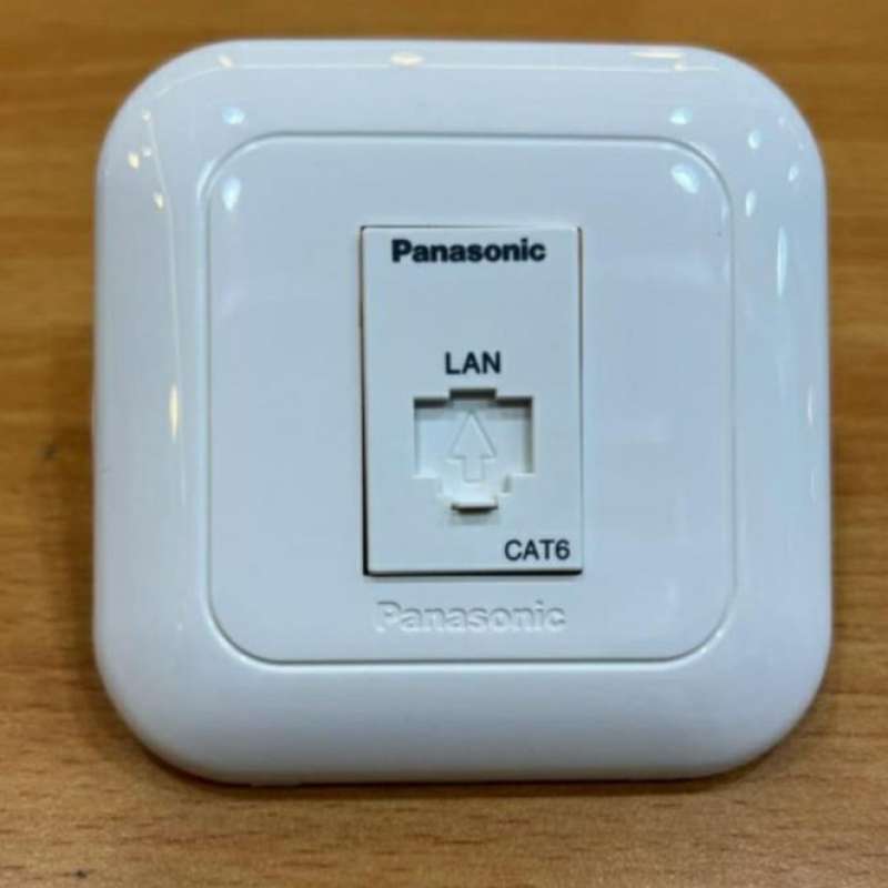 Promo Socket Outlet Data Lan Cat5e / Cat 6 Rj45 Wej2488 Ib Panasonic ...