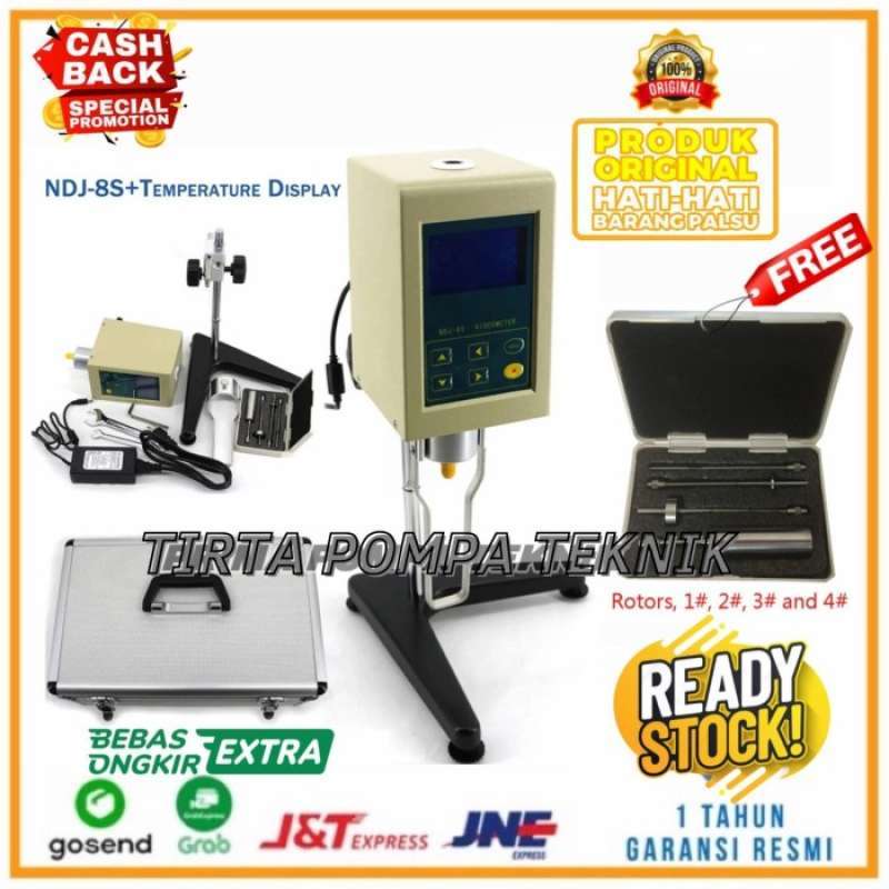 Jual Viscometer Viscotester Viscosity Viskometer Alat Kekentalan NDJ-5S ...