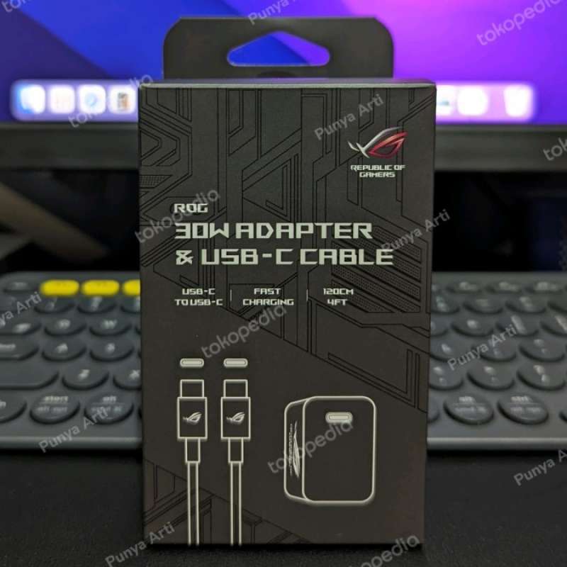 Promo Asus ROG Adapter 30W with Cable USB Type C New Segel Box Garansi Resmi Diskon 23% di ...