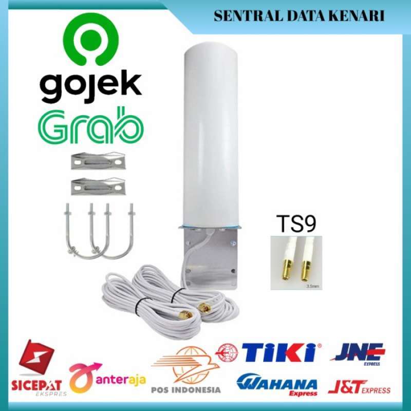 Promo antena modem router gsm 4g lte omni outdoor dual TS9 2m Diskon 23 ...