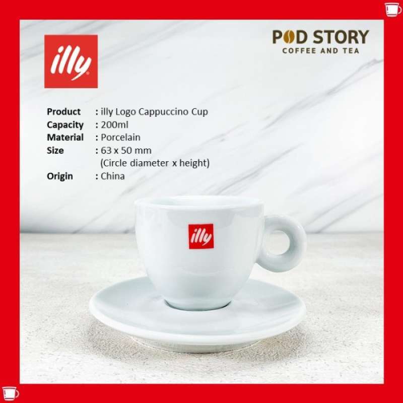 Jual Illy Logo Coffee Cappucino (200 Ml) Cup/mug Original Di Seller Kuniy Store - Kebon Kacang ...