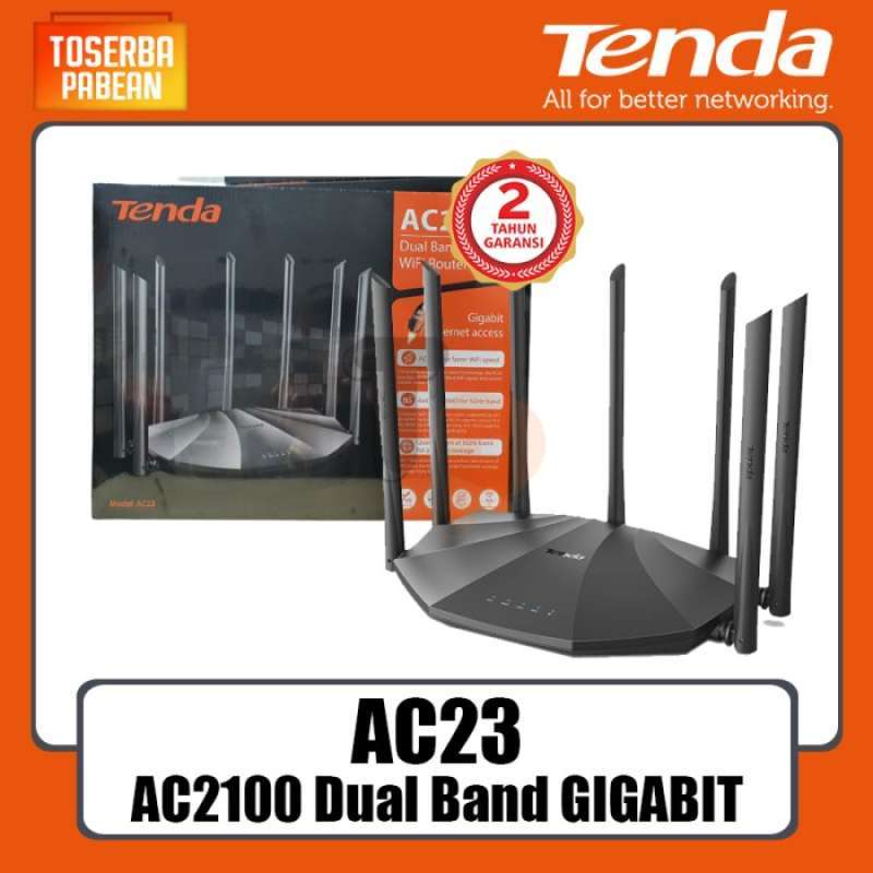 Promo Wall Killer Tenda Ac23/Ac2100 Dual Band Gigabit Gaming Router ...