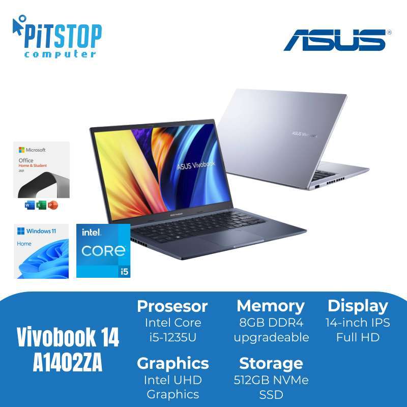 Jual Asus Vivobook 14 A1402ZA-IPS553 (Core i5-1235U/ 8GB/ 512GB) Ice ...
