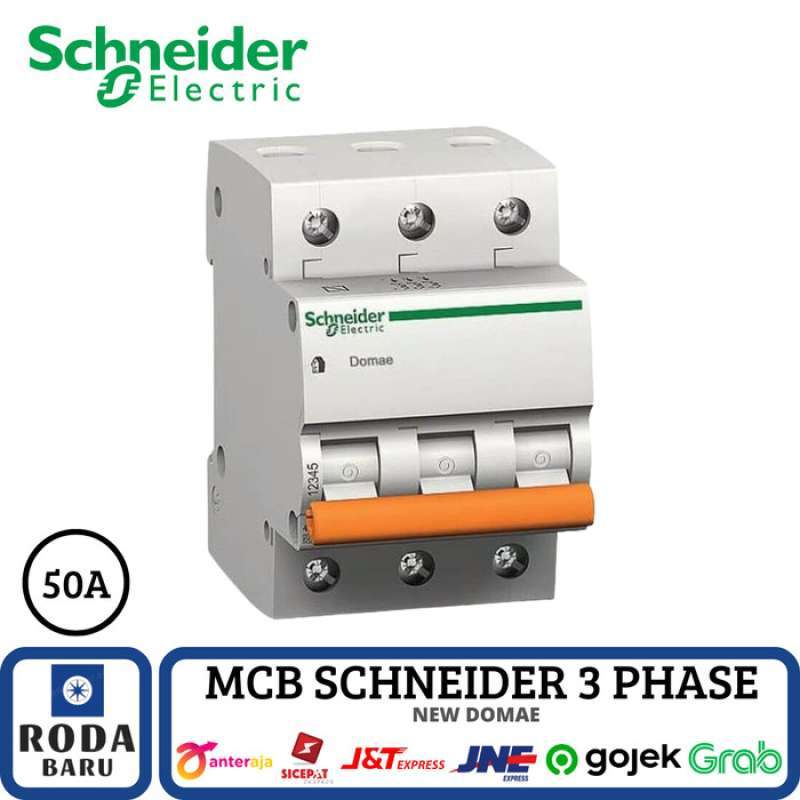 Promo MCB 50A 3P 3 SCHNEIDER Domae Baru 3 phase 50 Ampere Diskon 23% di Seller Maslika Store ...