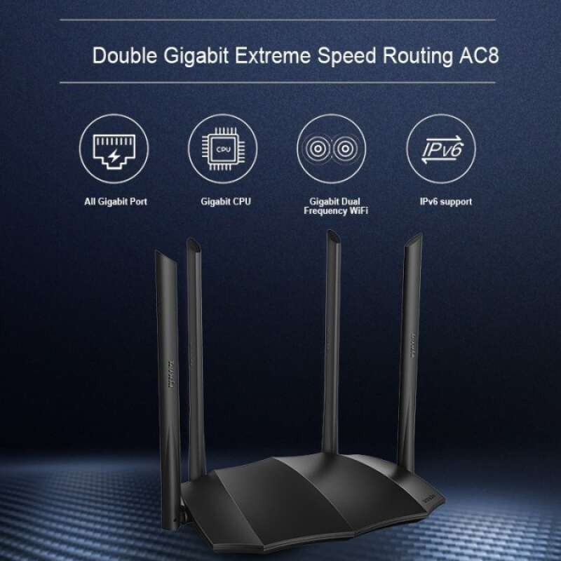 Promo Tenda Ac8 Ac1200 Dual-Band Gigabit Wireless Router Diskon 3% di Seller Caeraa Shop ...