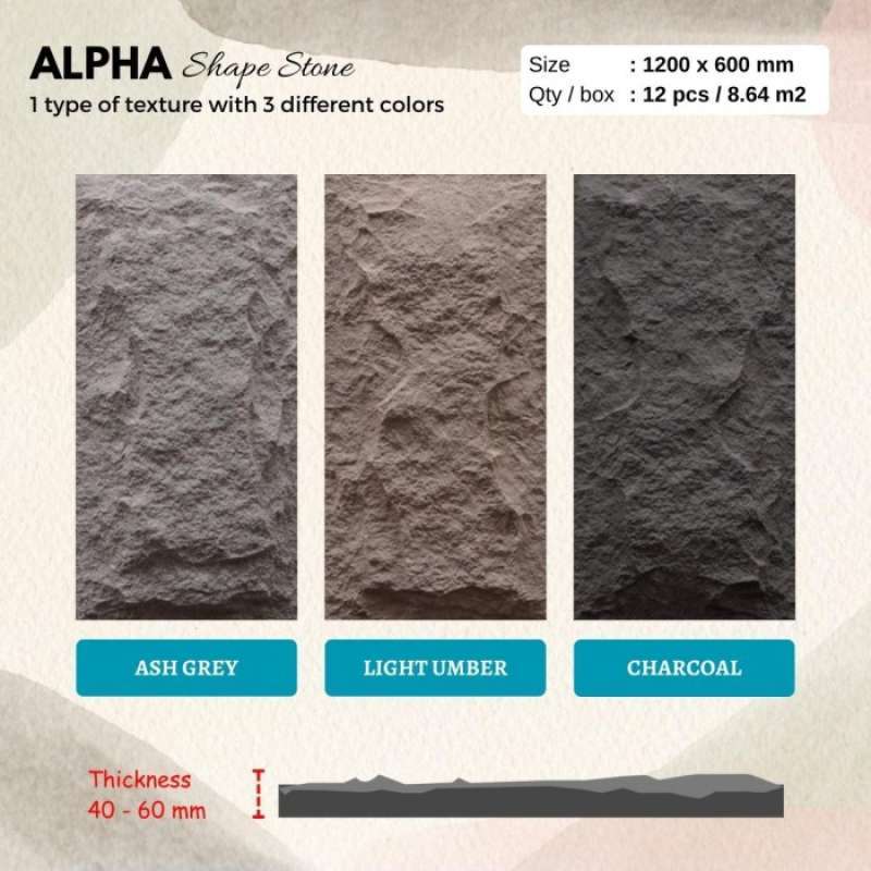 Jual Wall Stone Panel Dinding 3d Batu Alam Wallpanel - Alpha - A Di ...
