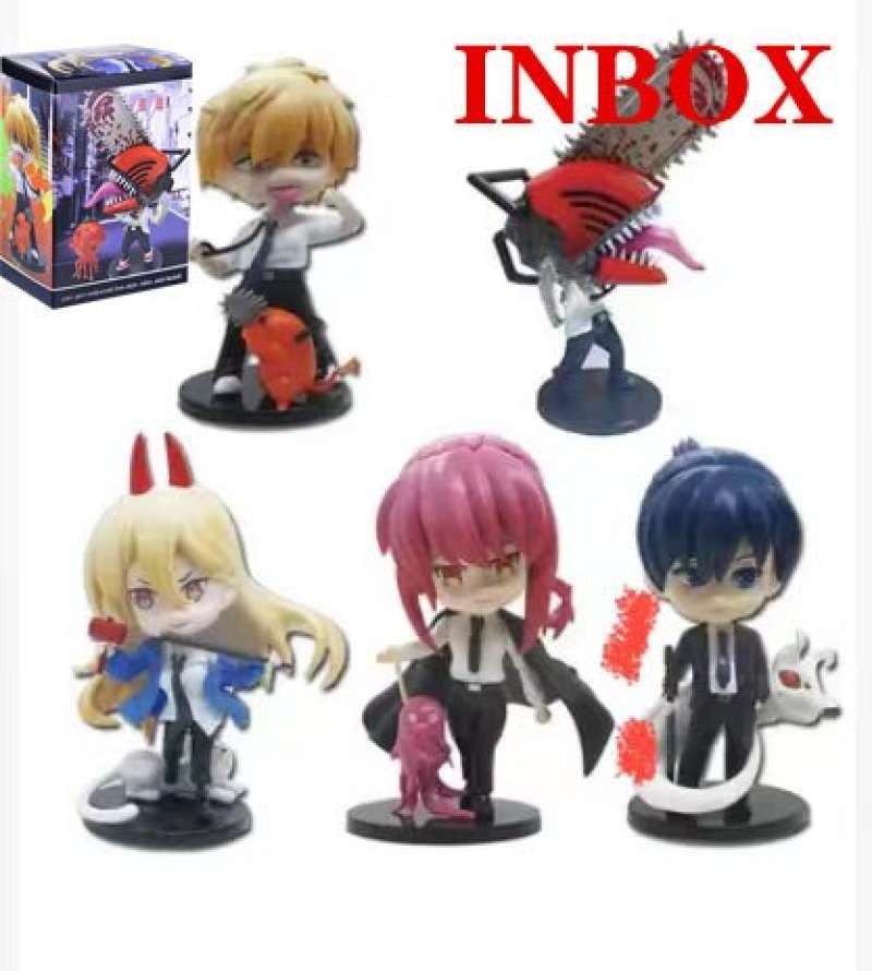 Promo 17CM Chainsaw Man Denji Anime Figure Power/Denji PVC Action ...