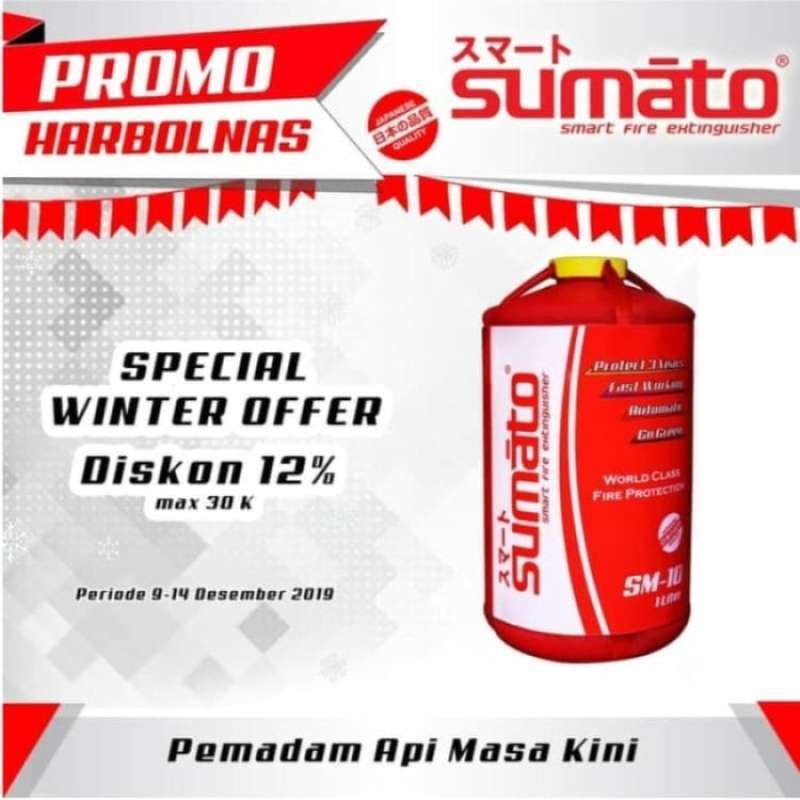 Promo SUMATO SM-10 ALAT PEMADAM API INSTANT 1 LITER Diskon 23% di ...