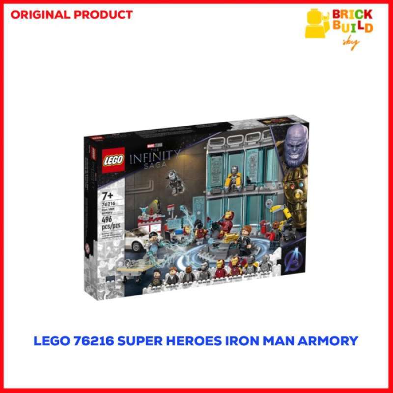 Promo Lego 76216 SUPER HEROES IRON MAN ARMORY (BARU TANPA BOX) Diskon ...