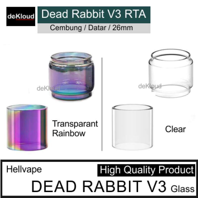 Jual Dead Rabbit Rta V2 Replacement Glass | Kaca Tabung Pyrex Tank Di ...
