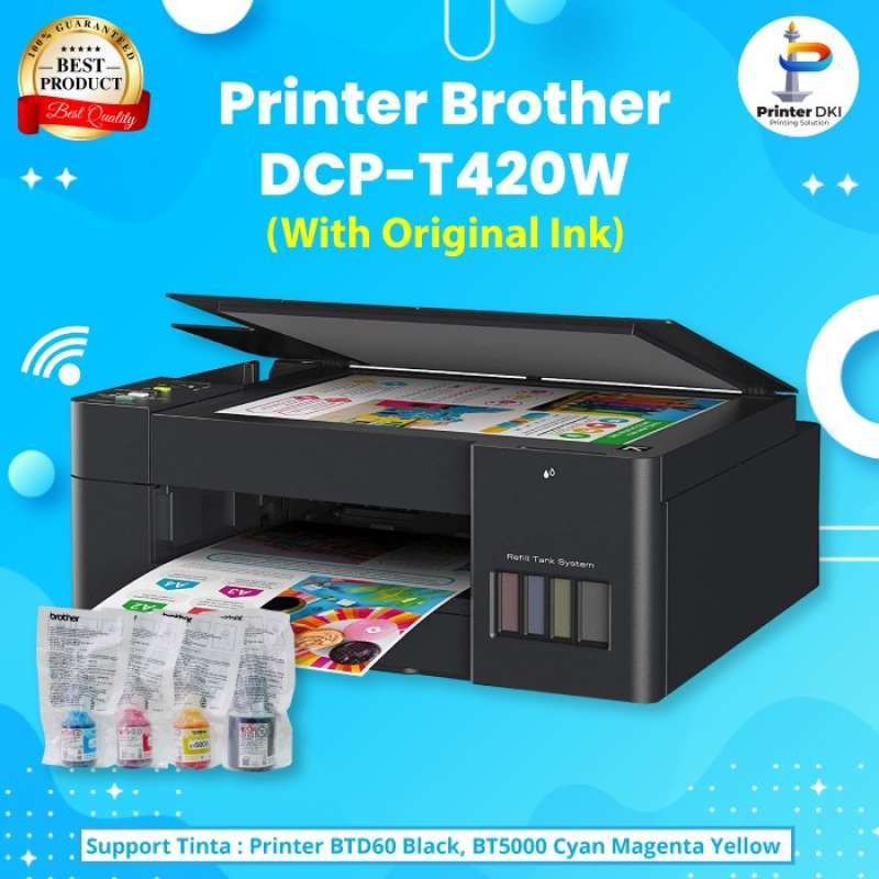 Jual Printer Brother DCP-T420W / 420W All in One Wifi Print Scan Copy ...