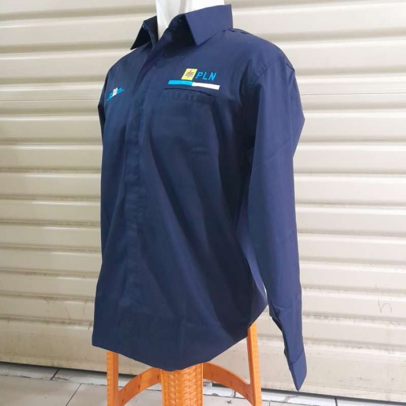 Jual Kemeja Dan Seragam Bumn Pln Biru Nevy Panjang Di Seller Plaza ...