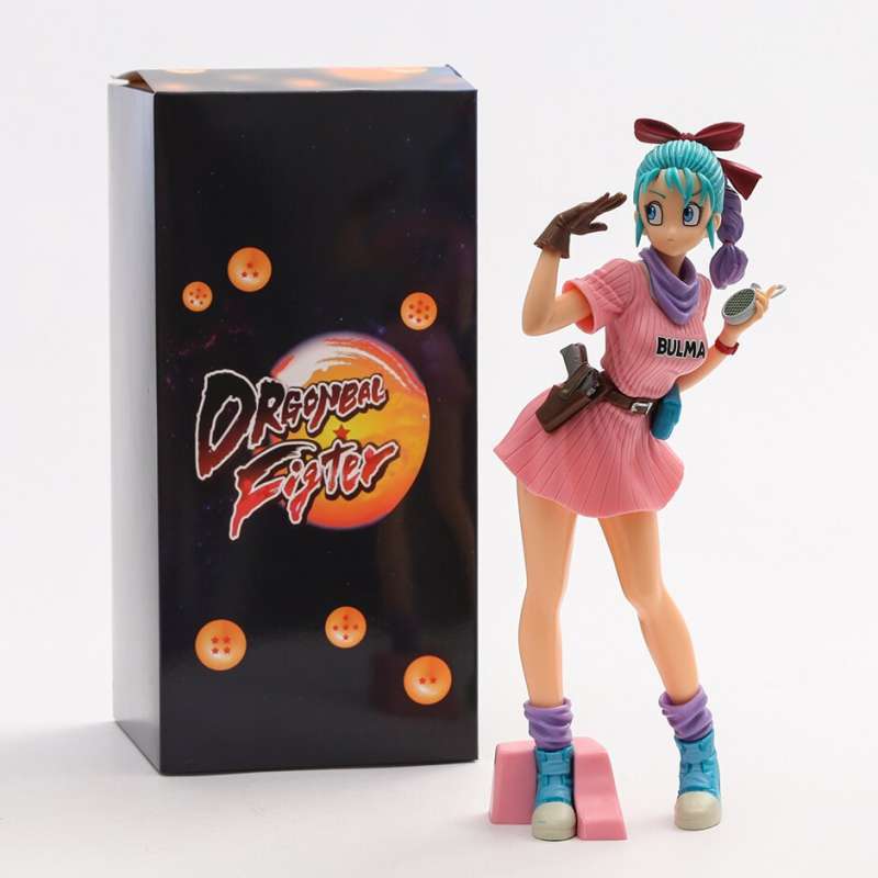 Promo 25cm Dragon Ball Bulma Anime Model Collectible Figure Toy Doll