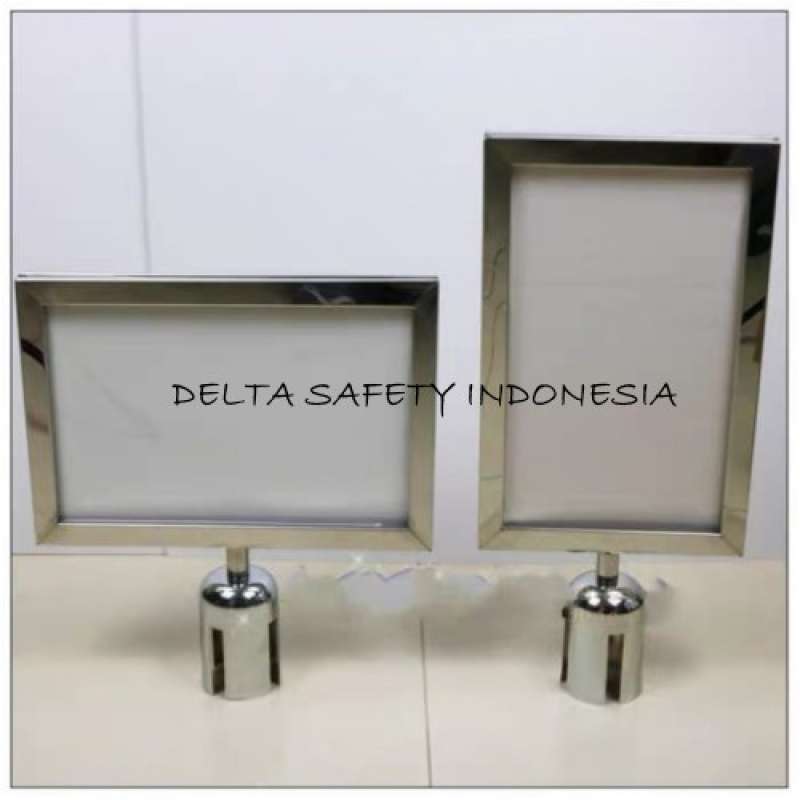 Promo Sign Frame A4 Potrait Signage Poster / Papan Tiang antrian ...