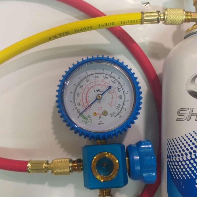 Promo testing manifold single keran freon freon r22 showa plus selang ...