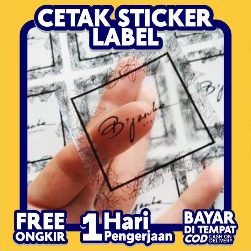 Jual Askraft Cetak Stiker Label Kemasan A3+ Olshop Kue Bakery Makanan ...
