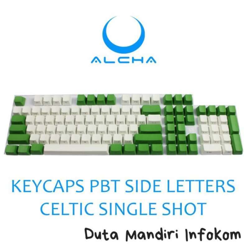 Jual Alcha Keycaps PBT Celtic Single Shot Side Letters Mechanical ...