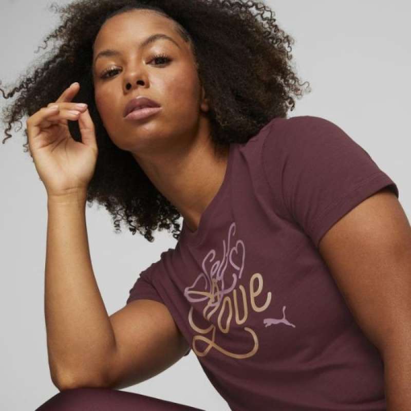 Promo Puma Performance Slogan Ss Tee Rec Q4-52251042 - L Aubergine ...